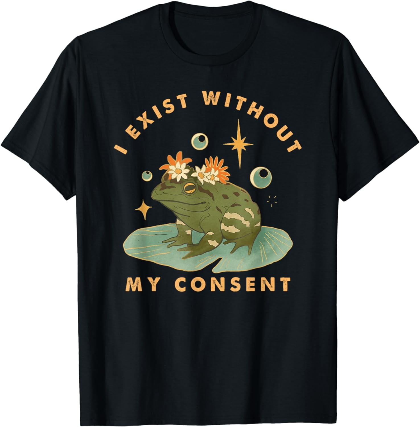 Funny I exist without my consent vintage frog meme T-Shirt - Walmart.com