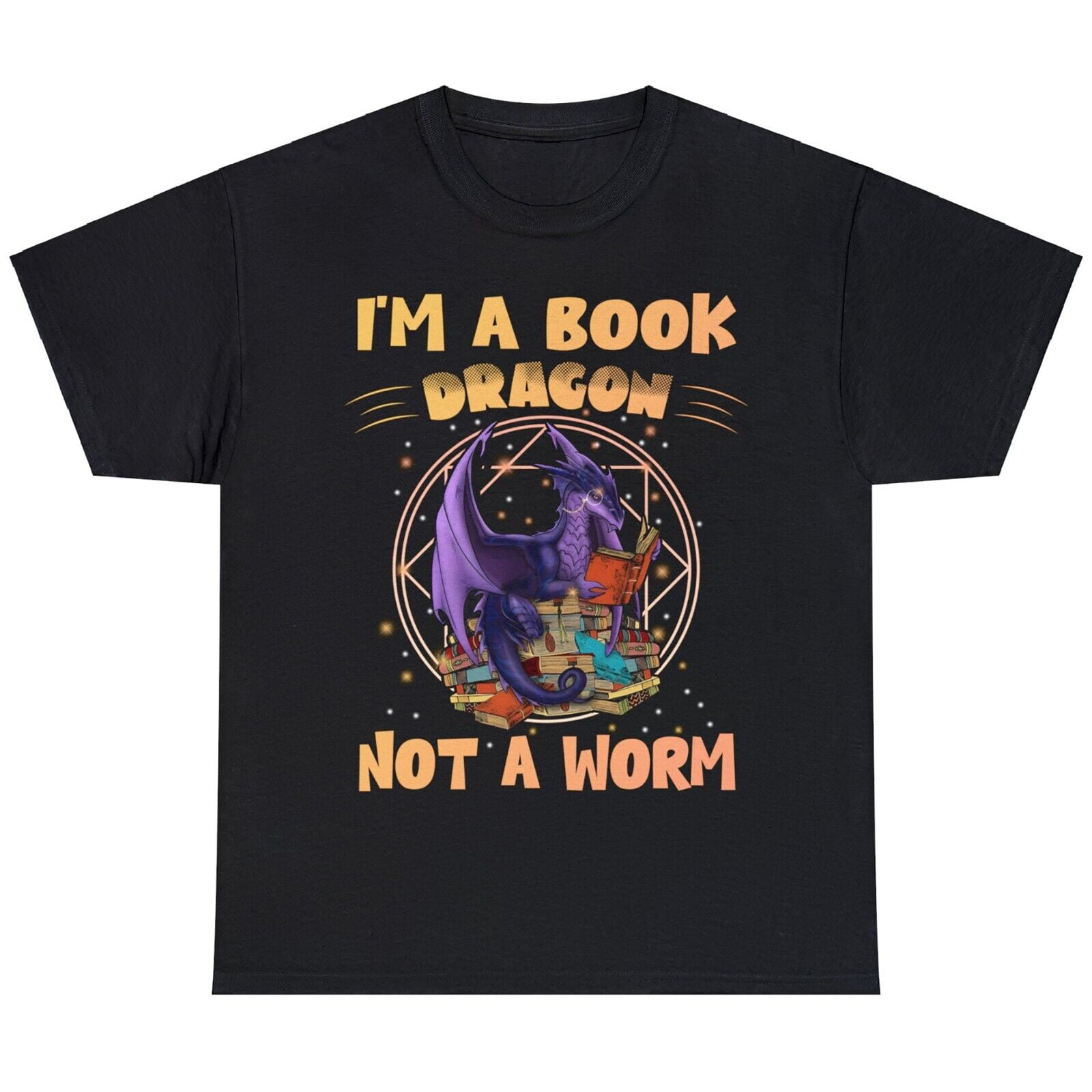 Funny I'm A Book Dragon Not A Worm Quotes Teacher Student Unisex T ...