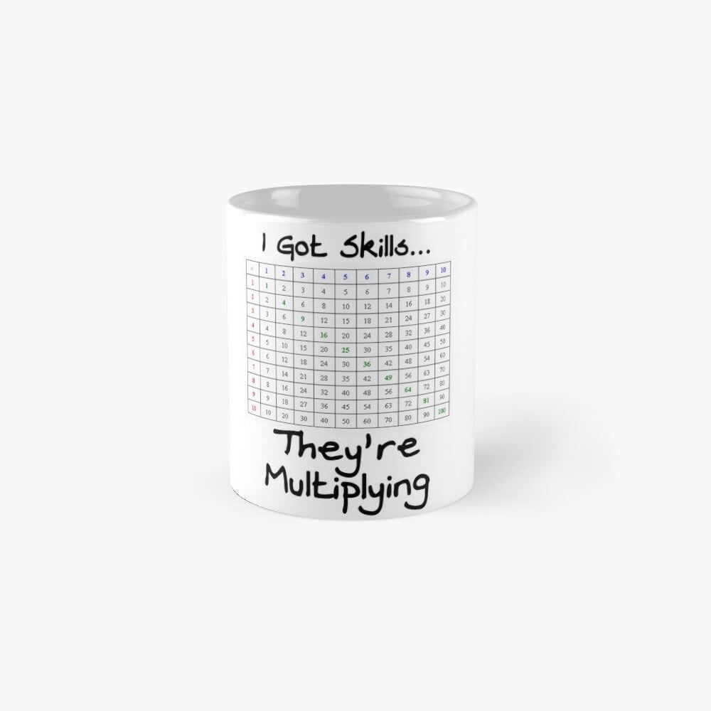 Funny I've Got Skills They're Multiplying Math Teacher Tee With ...