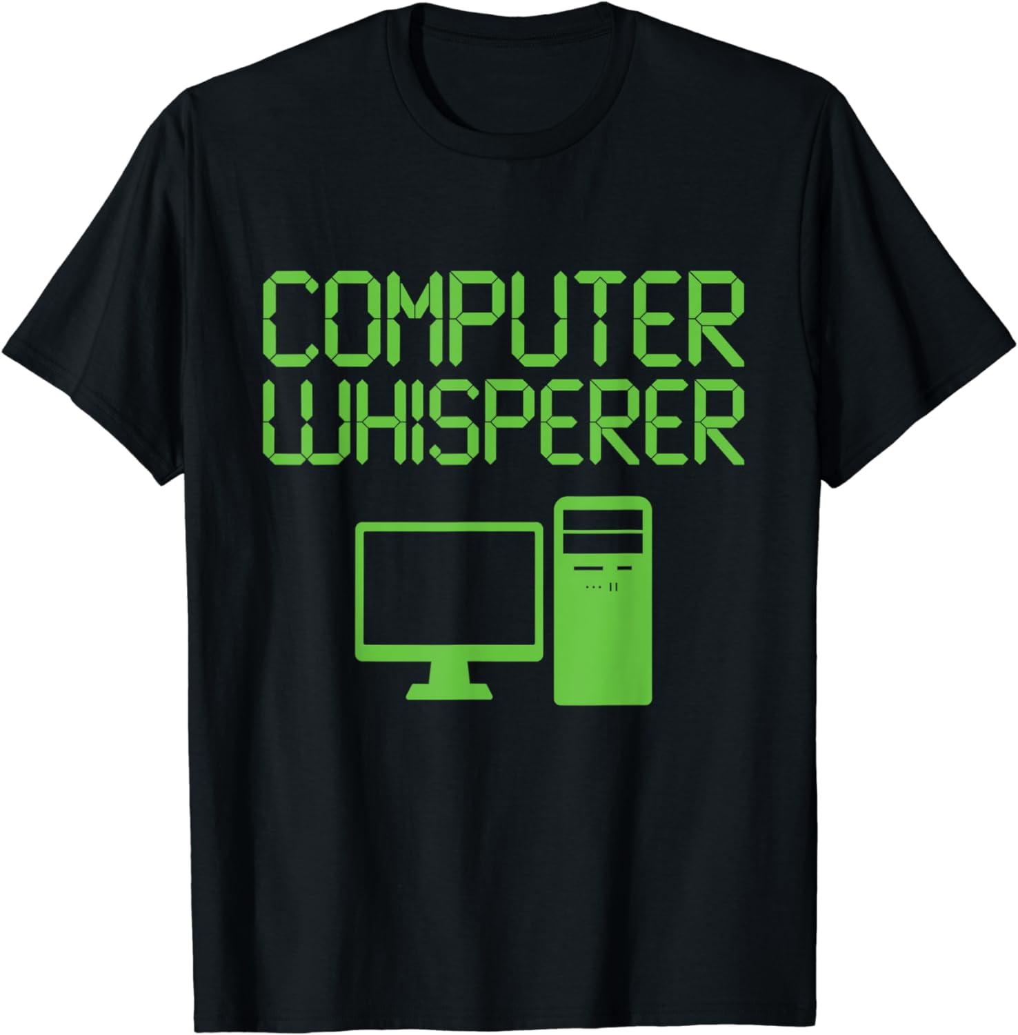 Funny IT Nerd Computer Whisperer Genius T Shirt Tee - Walmart.com