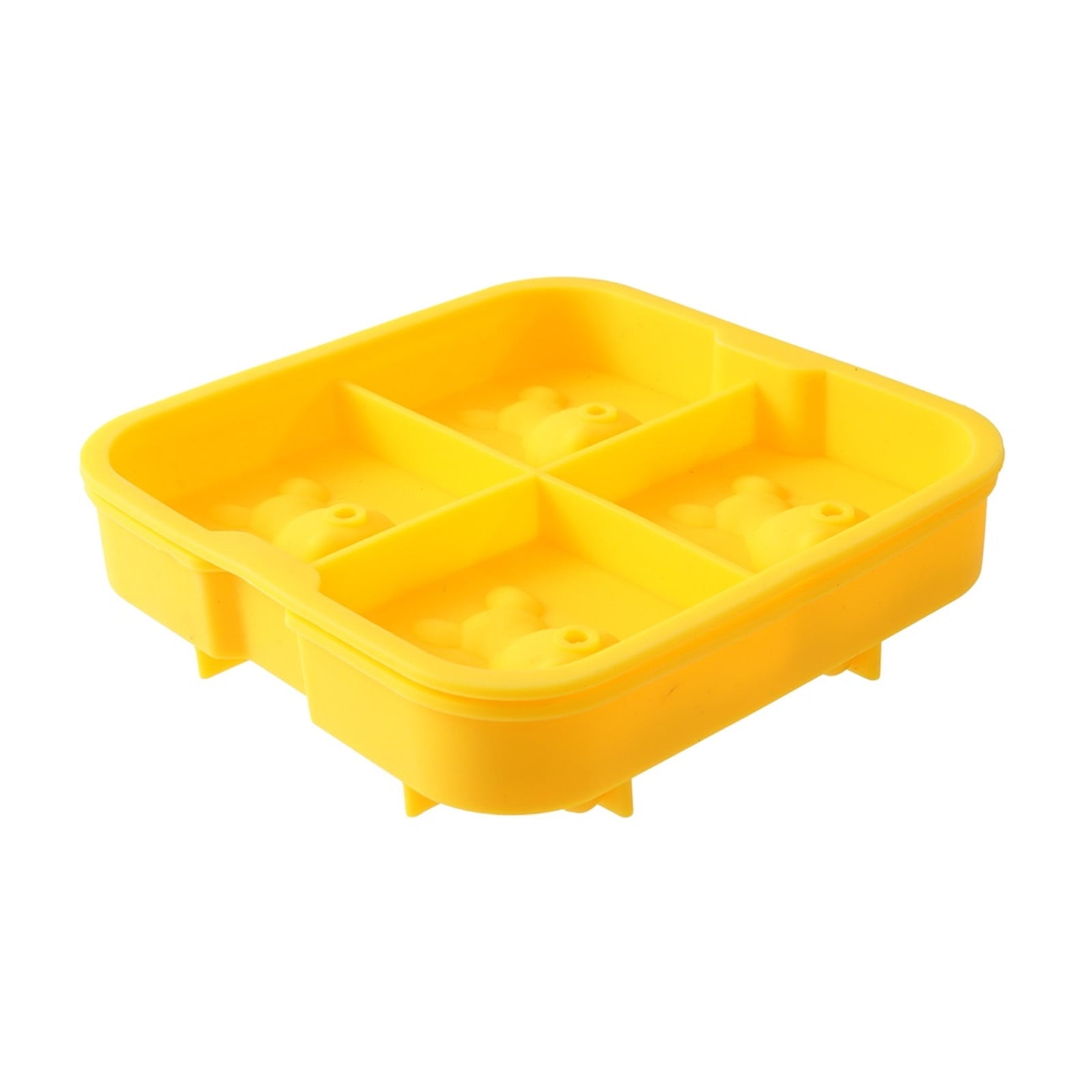 Funny Ice Cube Molds,4 Cavity 3D Bulldog Ice Cube Mold,Silicone Ice ...