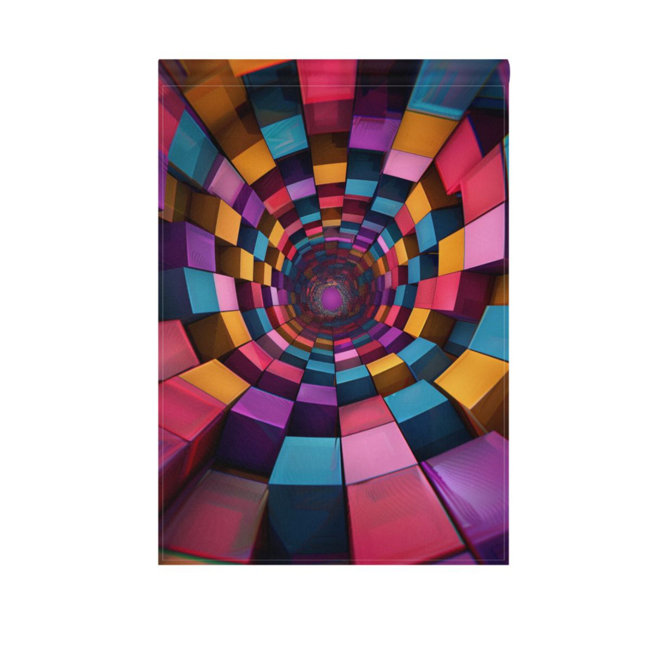 Funny Illusion Geometric Falling Sensation Garden Flag 12"x18" Double ...