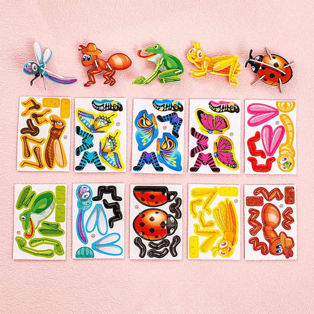 Funny Insect Paper Jigsaw Puzzles Educational Toys For Kids Party ...