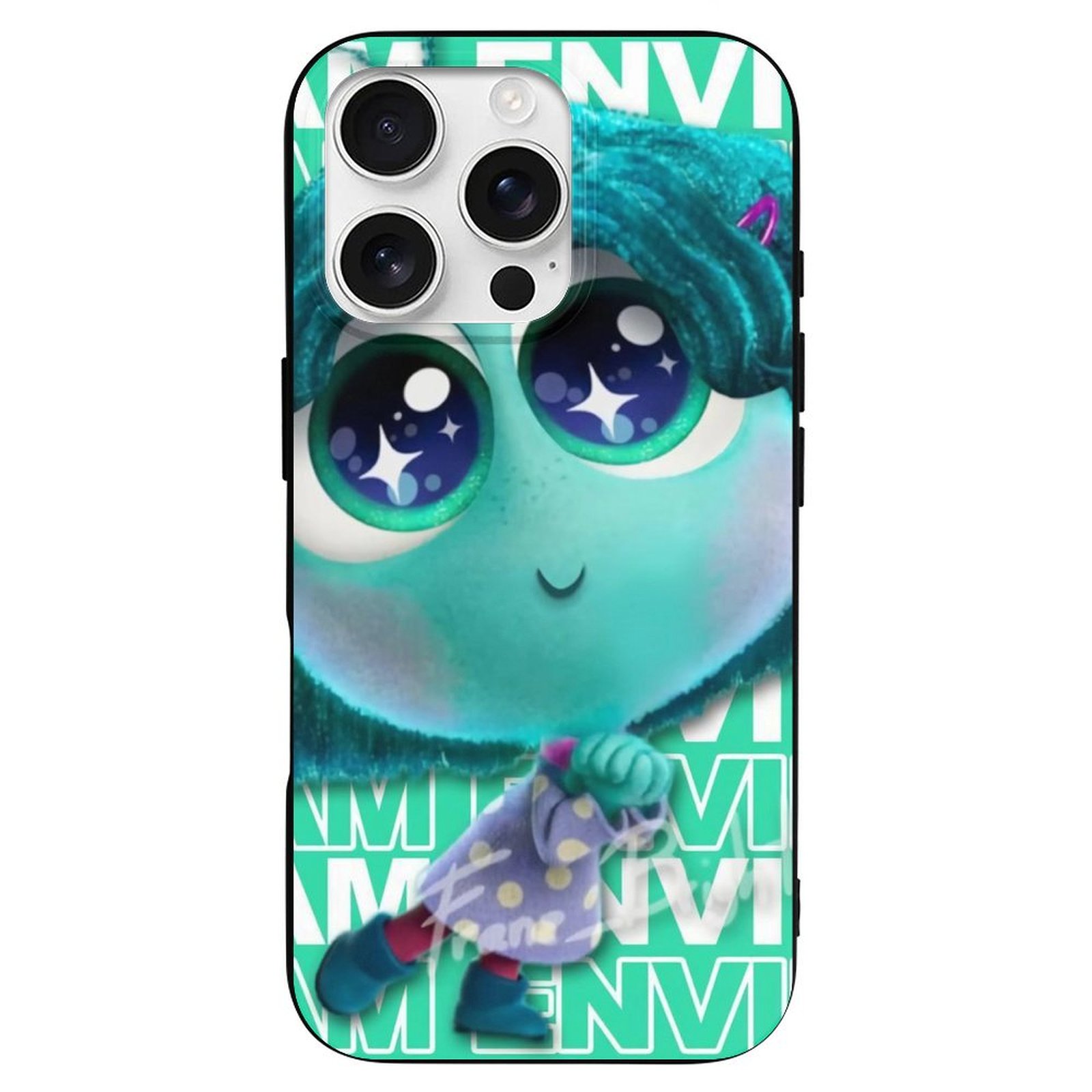 Funny Inside Out Envy Compatible with iPhone 16 Pro Case Full Covered ...