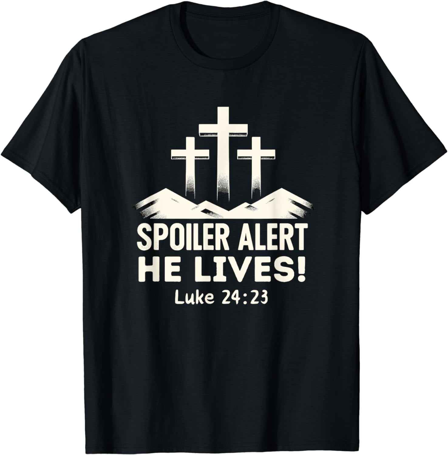 Funny Inspirational Spoiler Alert He Lives Christian Easter T-Shirt ...