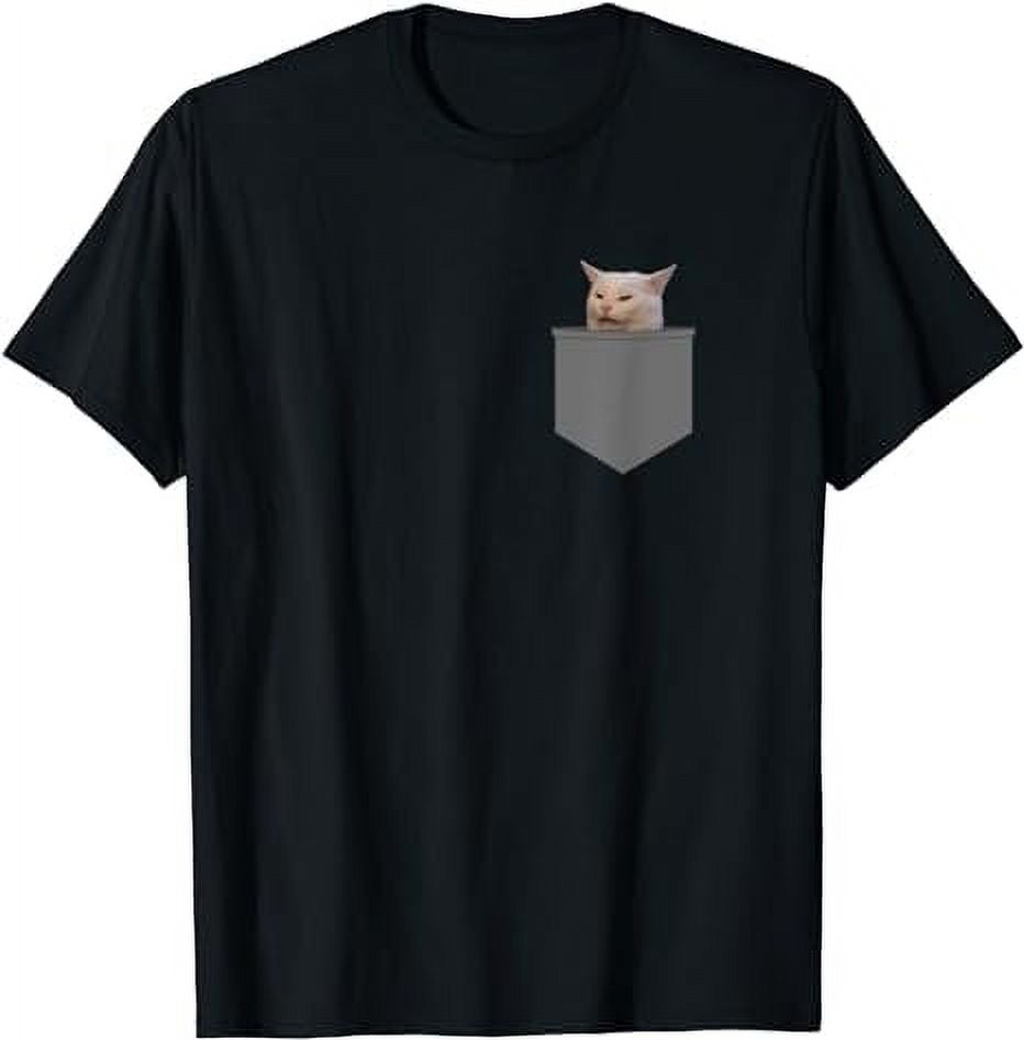 Funny Internet Meme "Smudge the Cat" In Your Pocket T-Shirt - Walmart.com