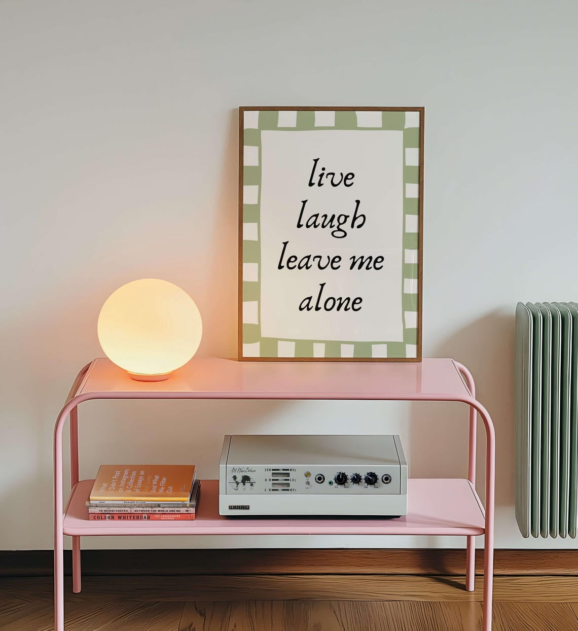 Funny Introvert Print: Live Laugh Leave Me Alone, Sassy Dorm Decor ...