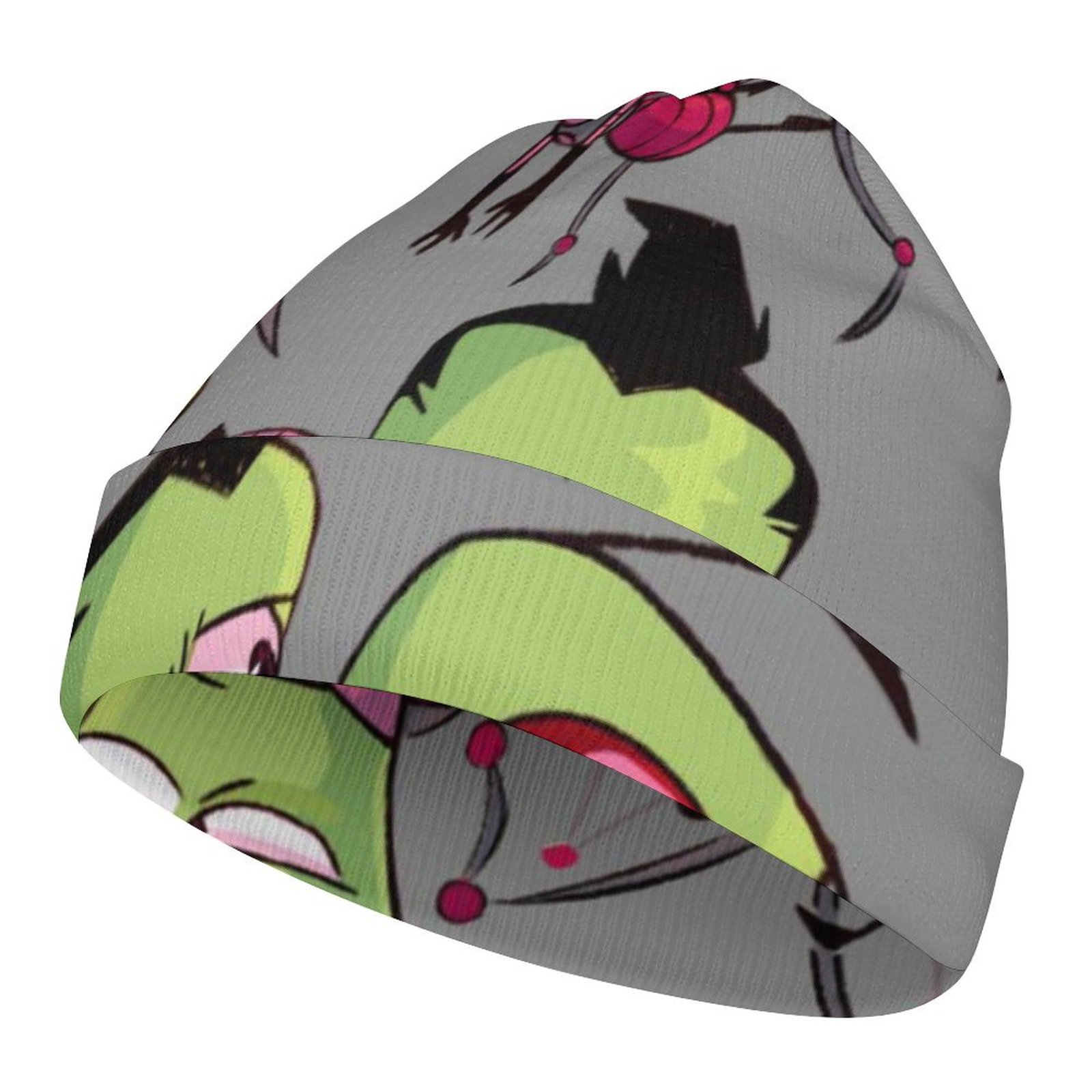 Funny Invader Zim Children Knitted Hat Slouchy Daily Full Printed ...
