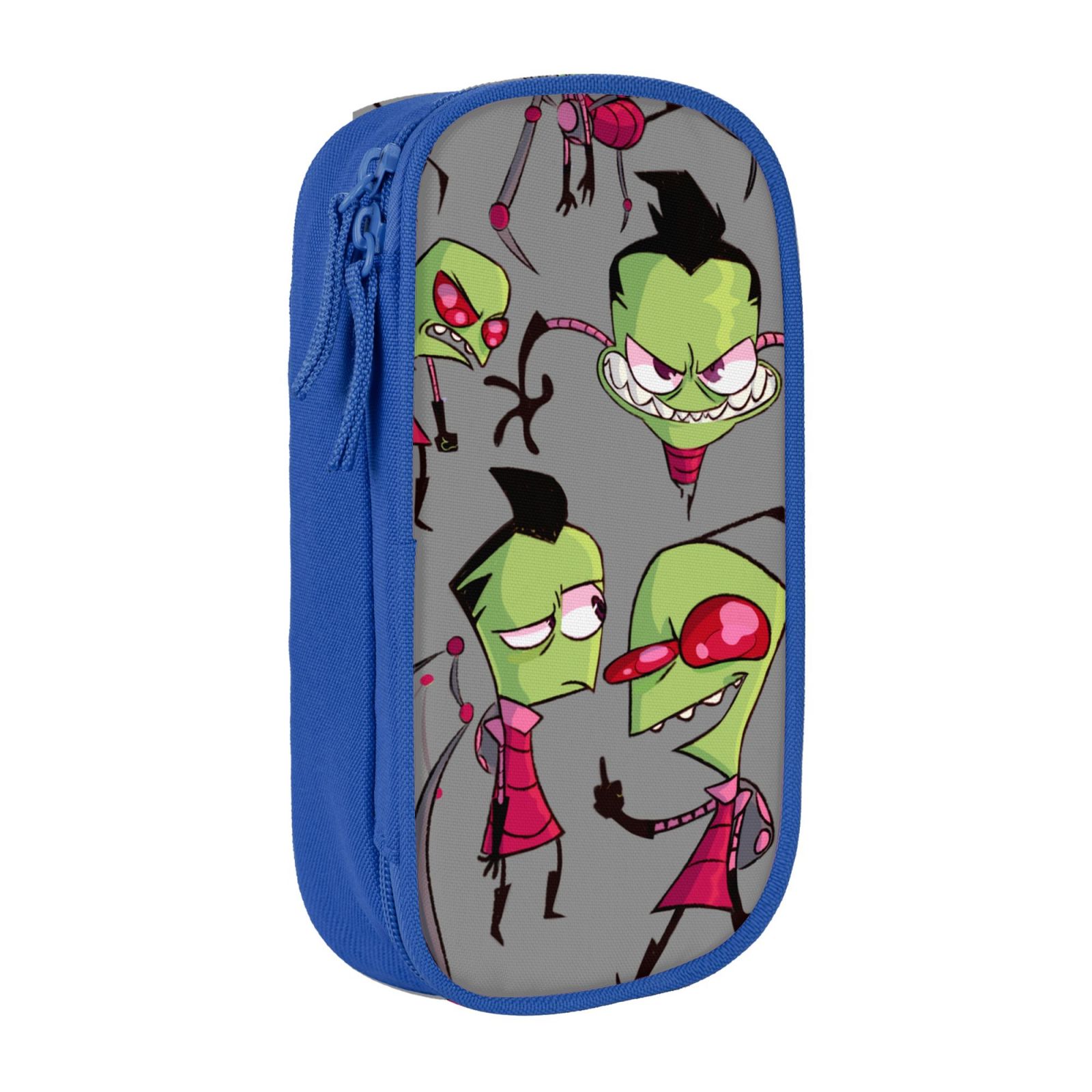 Funny Invader Zim Pencilcase Large Capacity Pencase Double-layer Pen ...