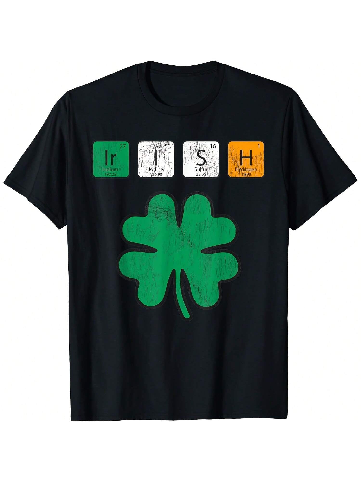 Funny Irish Chemistry Periodic Table Teacher Short Sleeve Graphic T ...