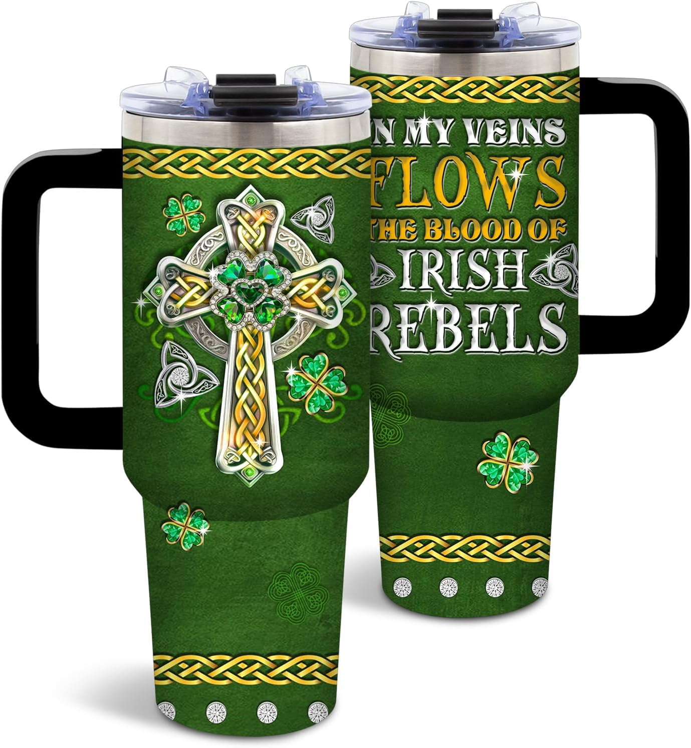 Funny Irish Gifts for Women Men, In My Veins Flows the Blood of Irish ...