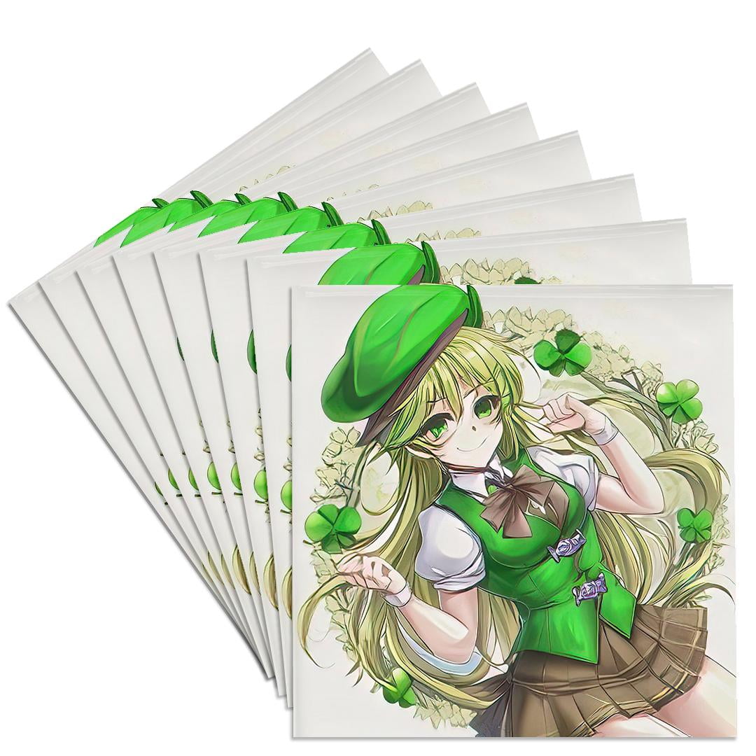 3drose, Funny Irish Girl Elf. the Goddess of Good Luck. Four Leaf ...
