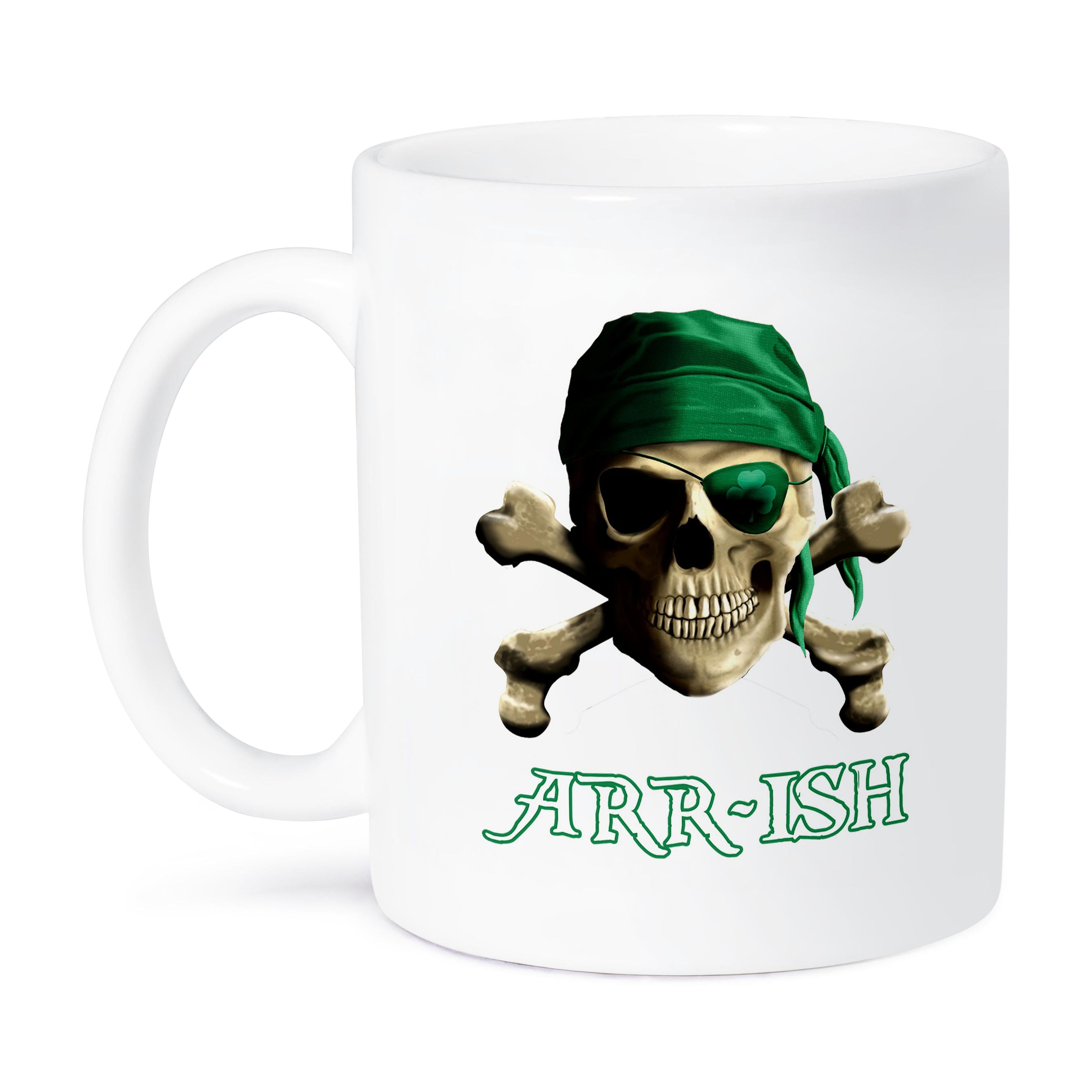 Funny Irish Jolly Roger Joke Arrish Instead Of Irish., 15oz Mug ...