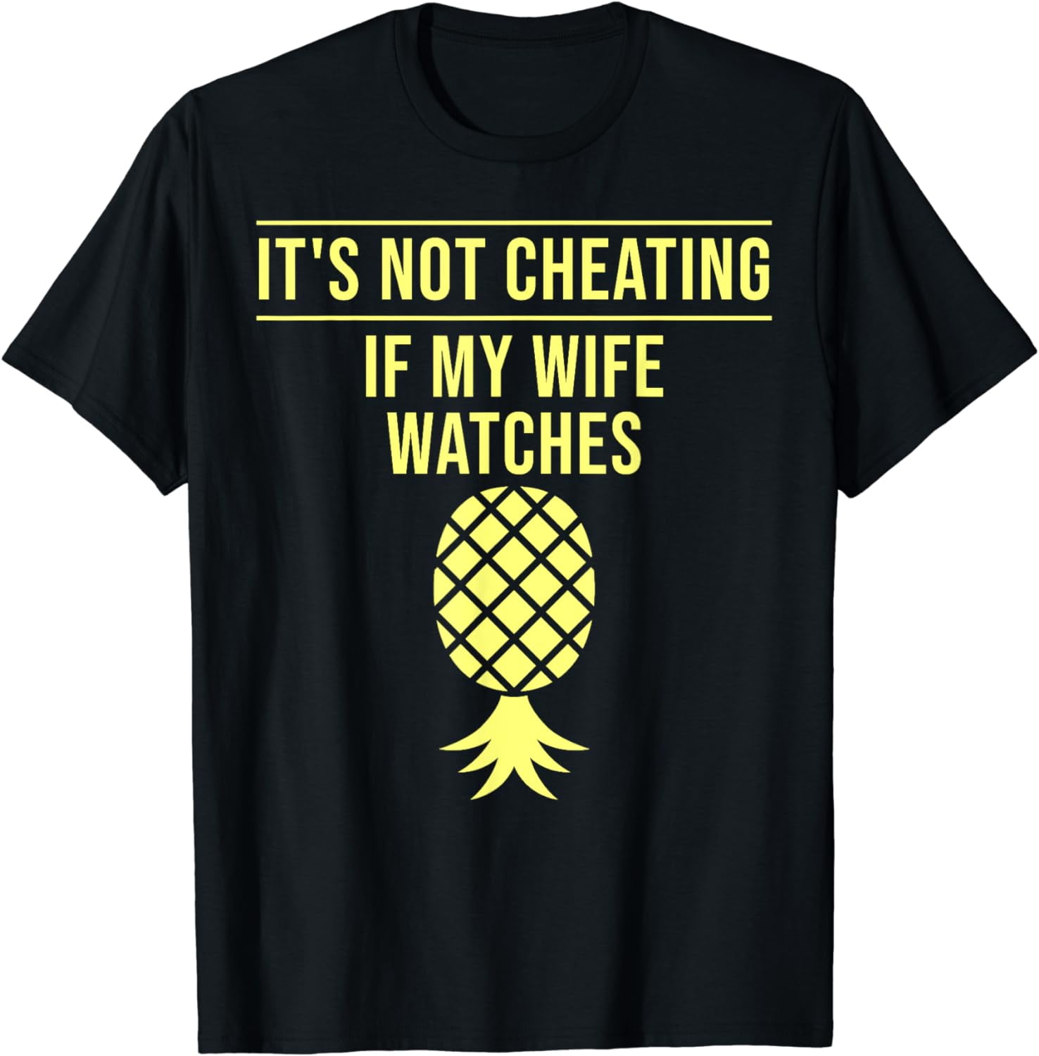 Funny It's Not Cheating If My Wife Watches Gift Men Husbands T-Shirt ...