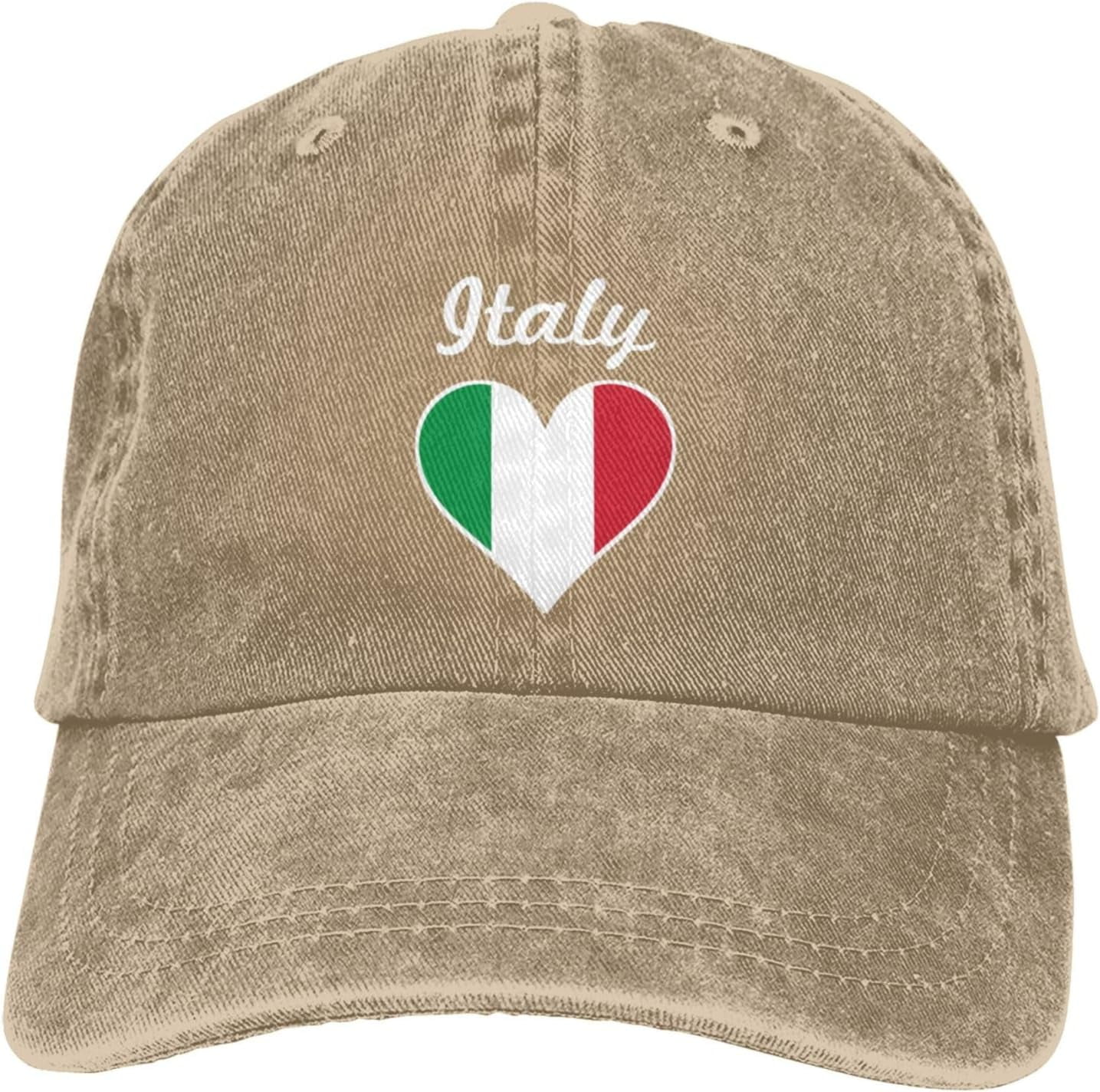 Funny-Italia-Italian-Italy Flag Heart Gifts for Men Hat Baseball Hat ...