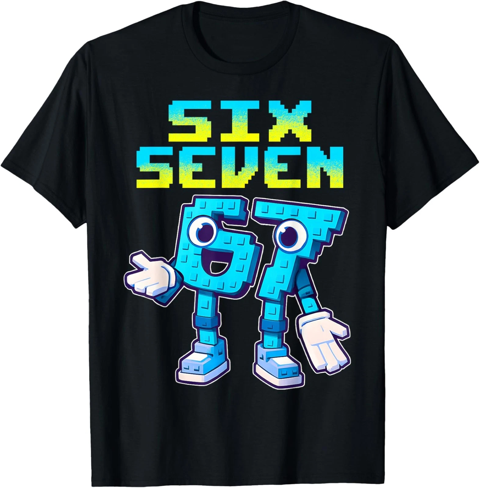 Funny Italian Brainrot Gaming Meme Six Seven Fun T-Shirt, for Men ...