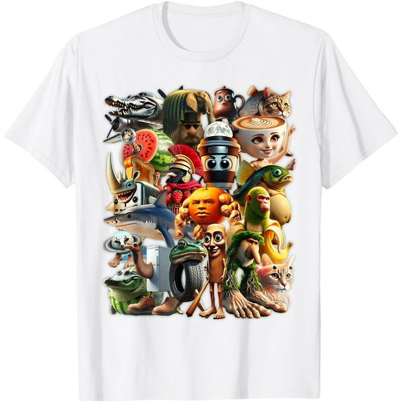 Funny Italian Brainrot - Italian Brainrot Meme T-Shirt,White - Walmart.com