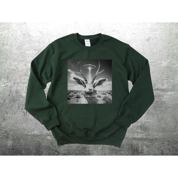 Funny Jackalope Shirt, Jackalope UFO Selfie, Weird Animal Shirt, Funny ...