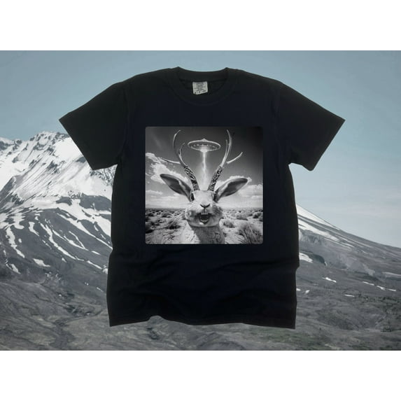 Funny Jackalope Shirt, UFO Selfie, Funny Selfie Shirt, Animal Selfie ...