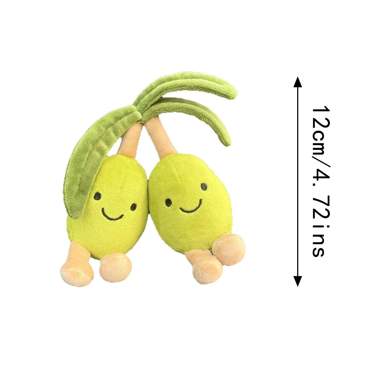 Funny Jellycat Amuseables Pair Of Olives Keychain - 4.72 Inch Green ...