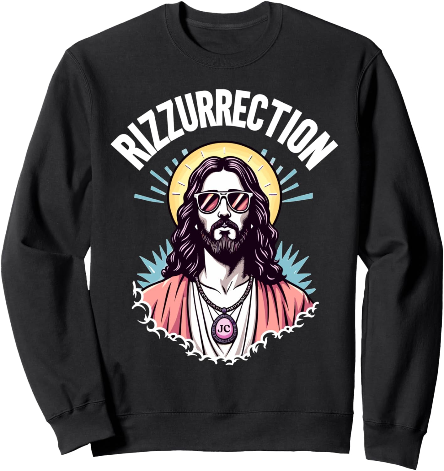 Funny Jesus Meme Gen Z Slang Rizz, He is Rizzen Sweatshirt - Walmart.com