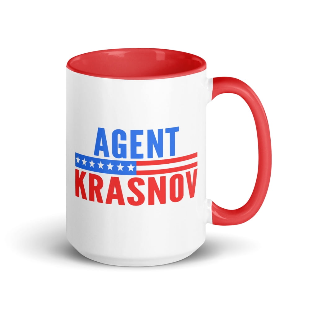 Funny KGB codename Krasnov Mug with Color Inside, Agent Krasnov ...