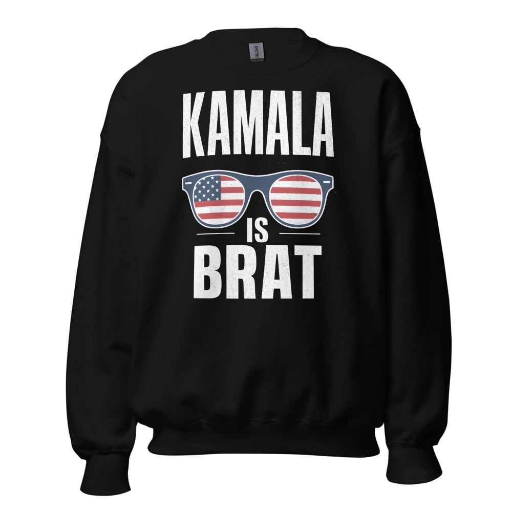 Funny Kamala US Flag Vintage Unisex Sweatshirt, Kamala is Brat ...
