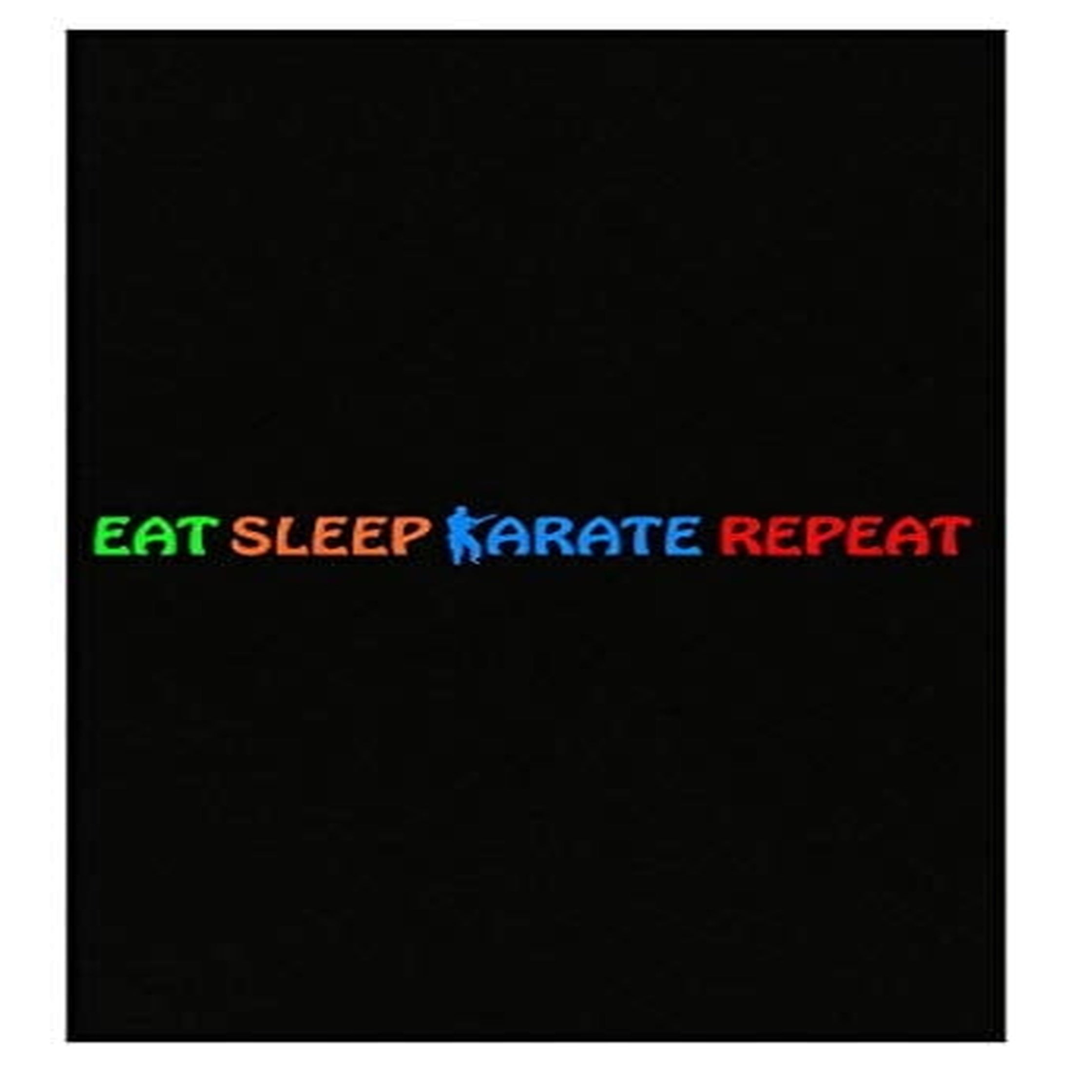 Funny Karate Poster - Eat Sleep Repeat - Humorous Martial Arts Wall Art ...