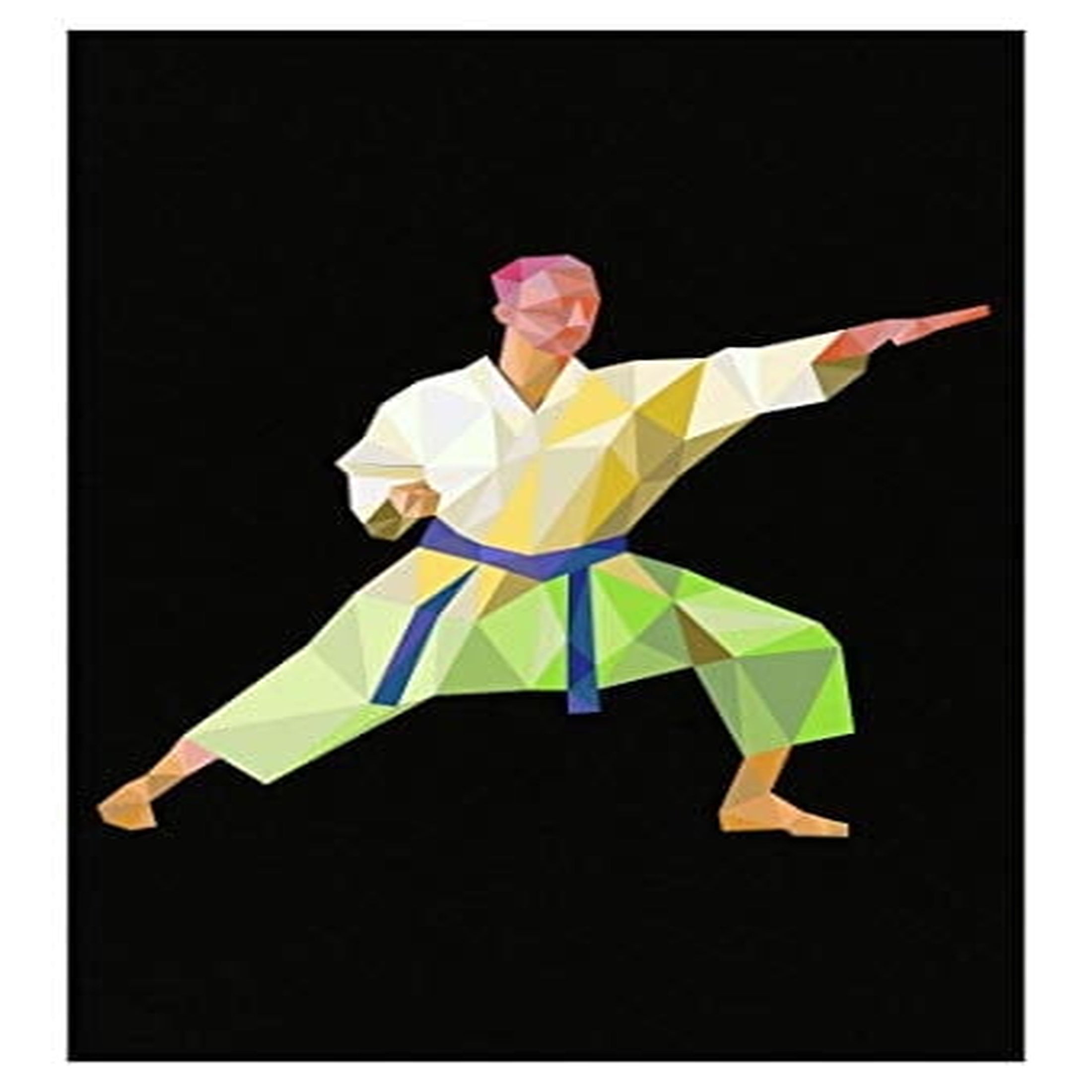 Funny Karate Poster - Humorous Fighter Strike Practice Decor for ...