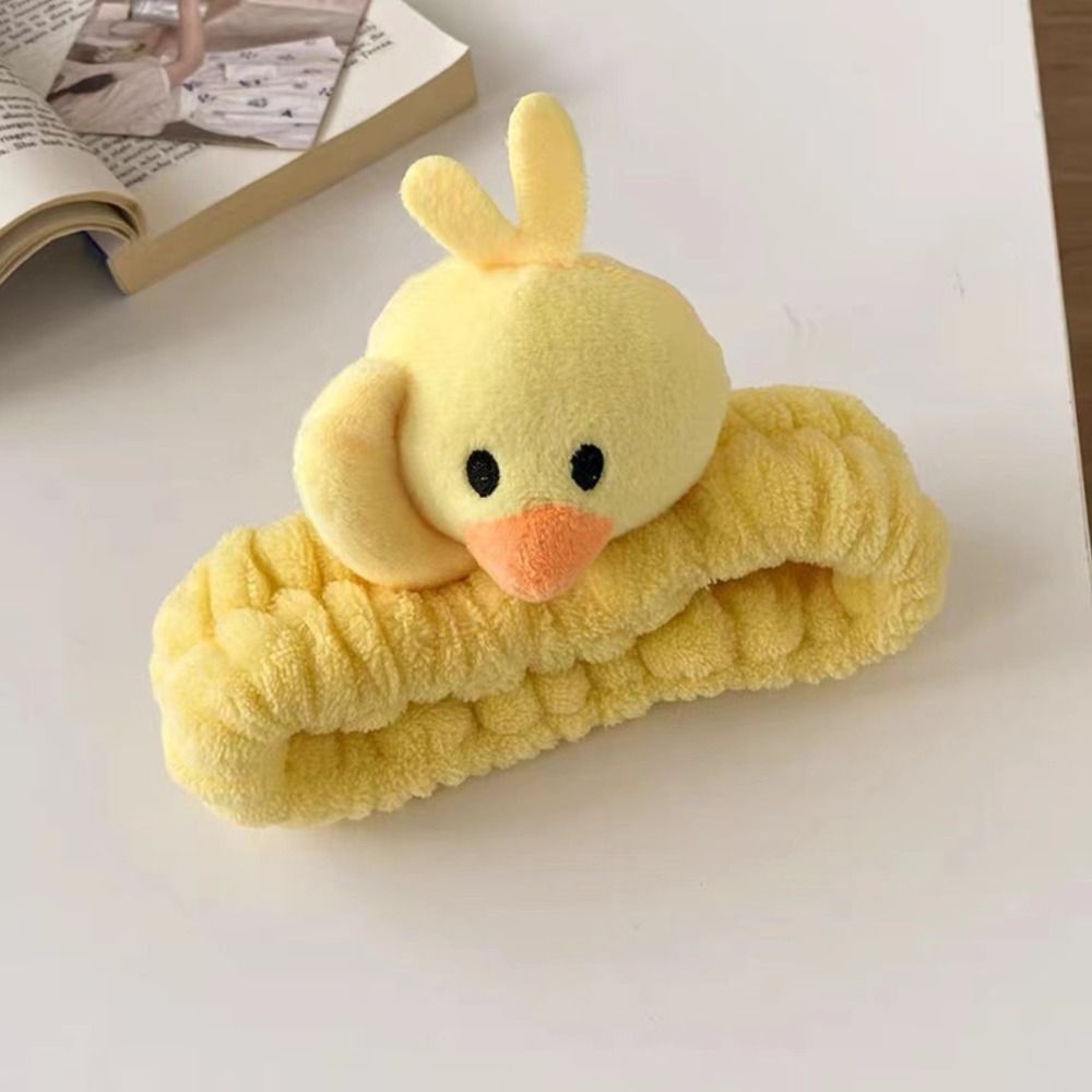 Funny Kid Headdress Makeup Gift Little Yellow Duck Wash Face Headwear ...