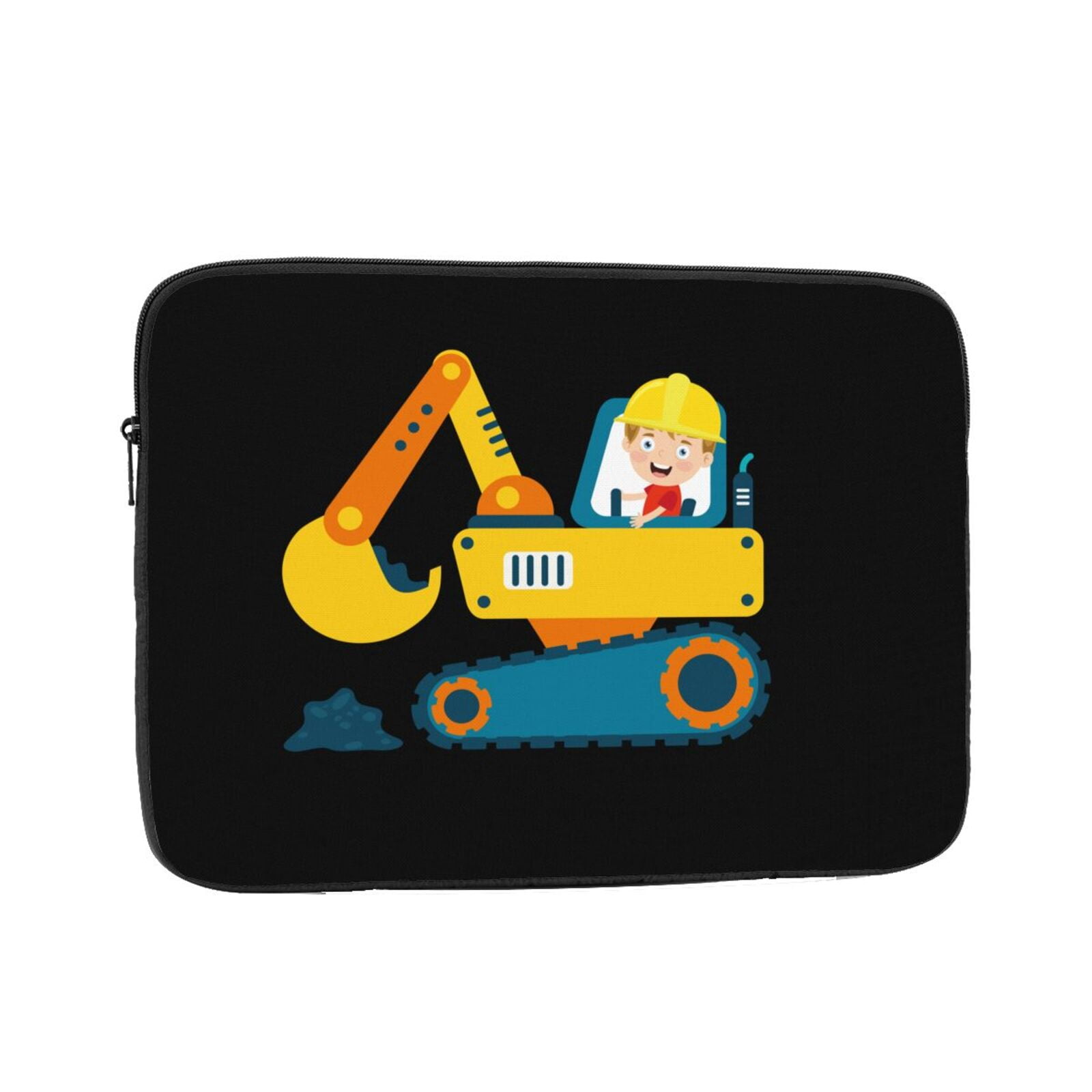 Funny Kid Using Excavator Machine 13 inch Portable Laptop Sleeve ...