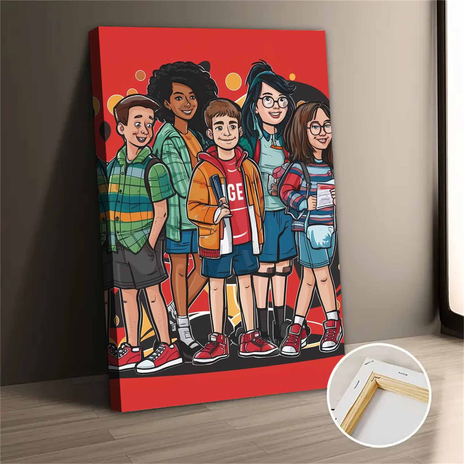 Funny Kids Cartoon Wall Art Canvas Prints For Bedroom Decor - Walmart.com