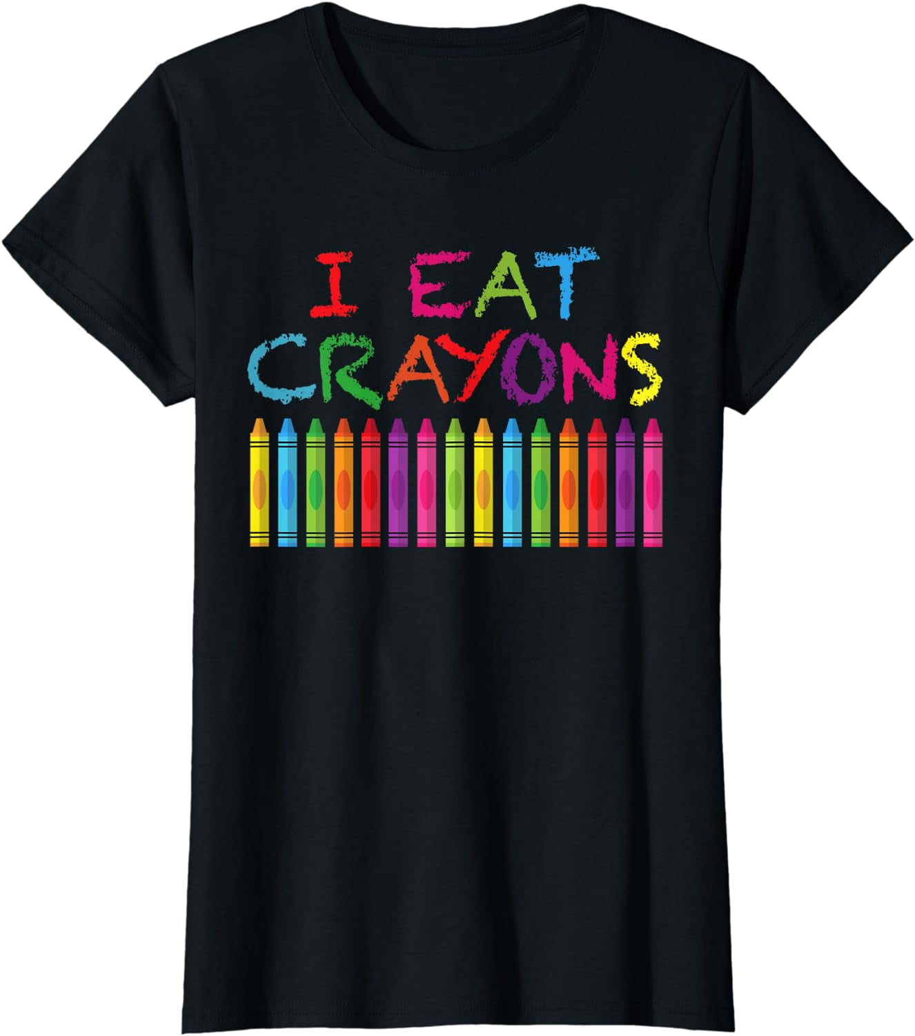 Funny Kids Crayons Clothing For Artists - I Eat Crayons T-Shirt ...