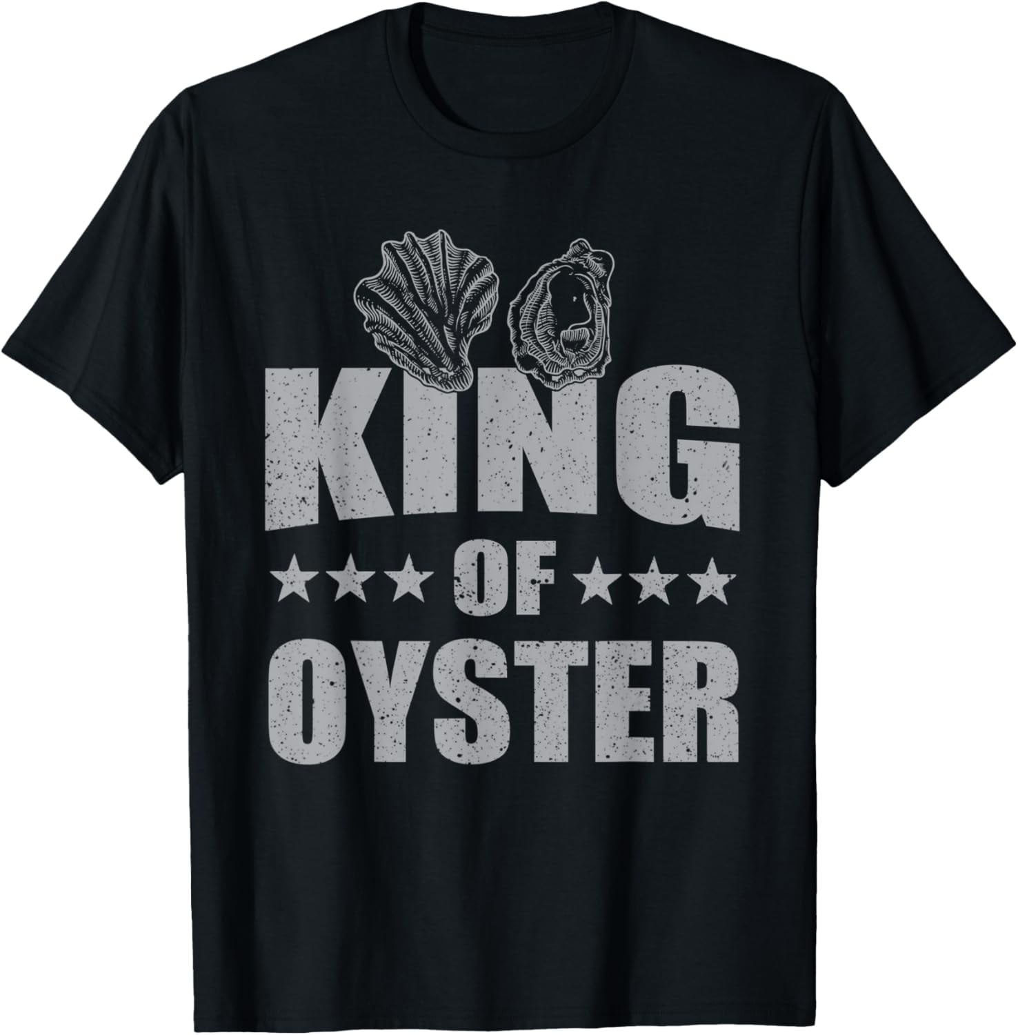 Funny King Of Oyster Design Marine Mussel Meat T-Shirt - Walmart.com