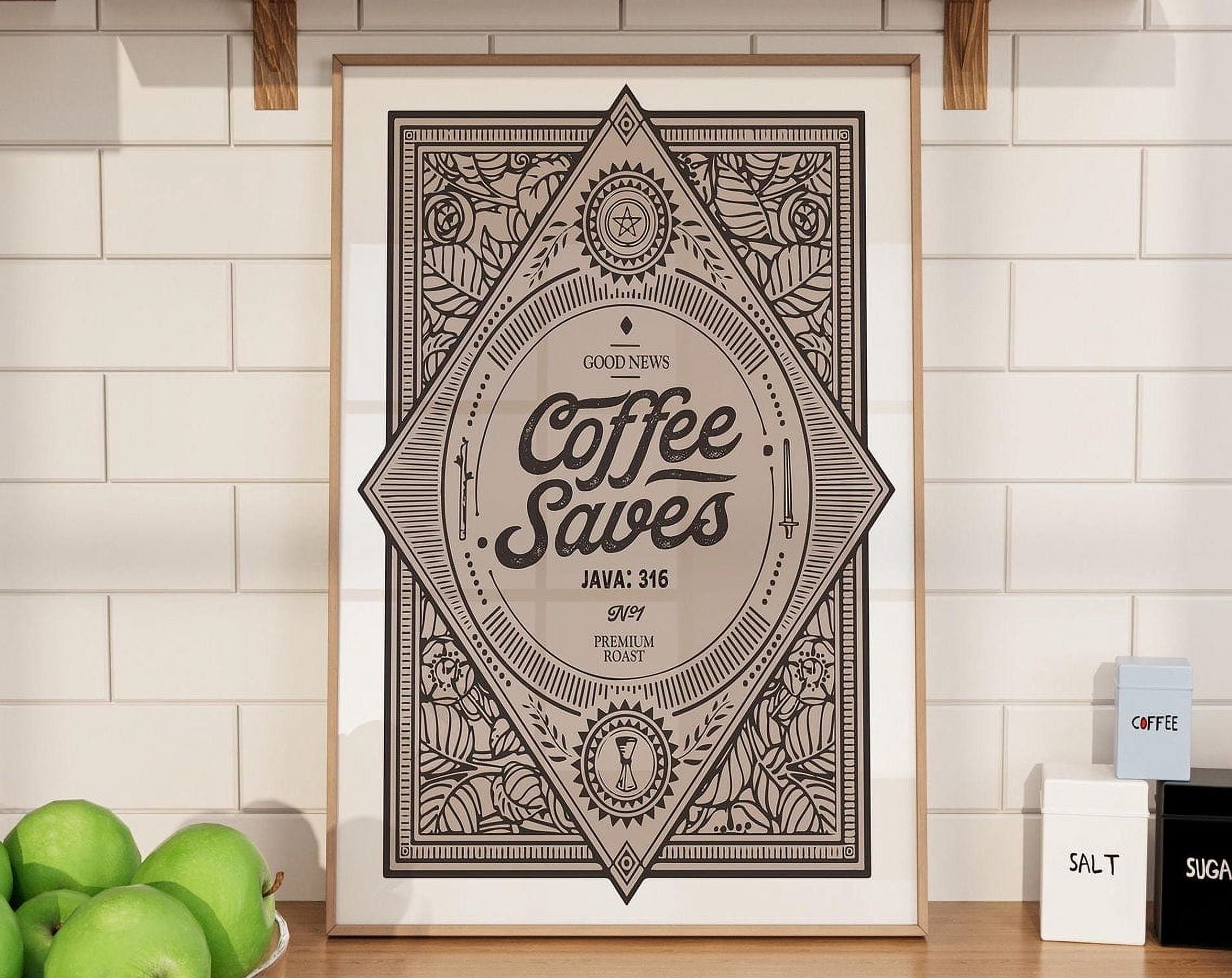 Funny Kitchen Decor Kitchen Wall Art Kitchen Print Coffee Bar Poster ...