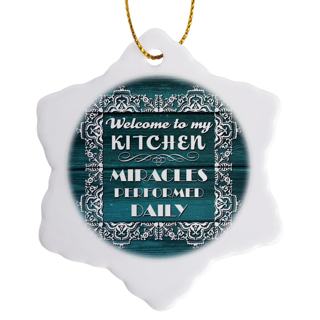 3drose, Funny Kitchen Design in Teal Wood Effect- Not Real Wood, 3 inch ...