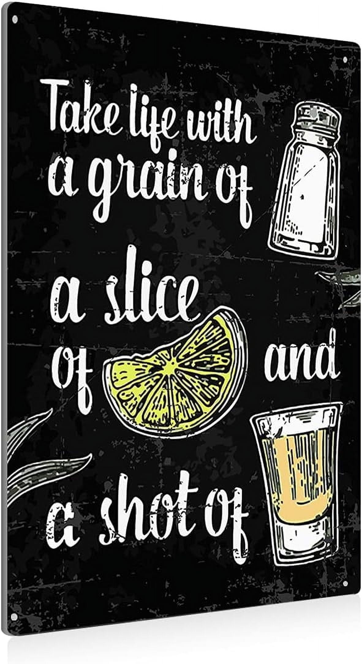 Funny Kitchen Lemon Metal Tin Sign Wall Decor Vintage When Life Gives ...