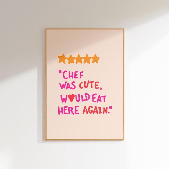 Funny Kitchen Poster Maximalist Wall Decor, Funny Wall Art Retro ...