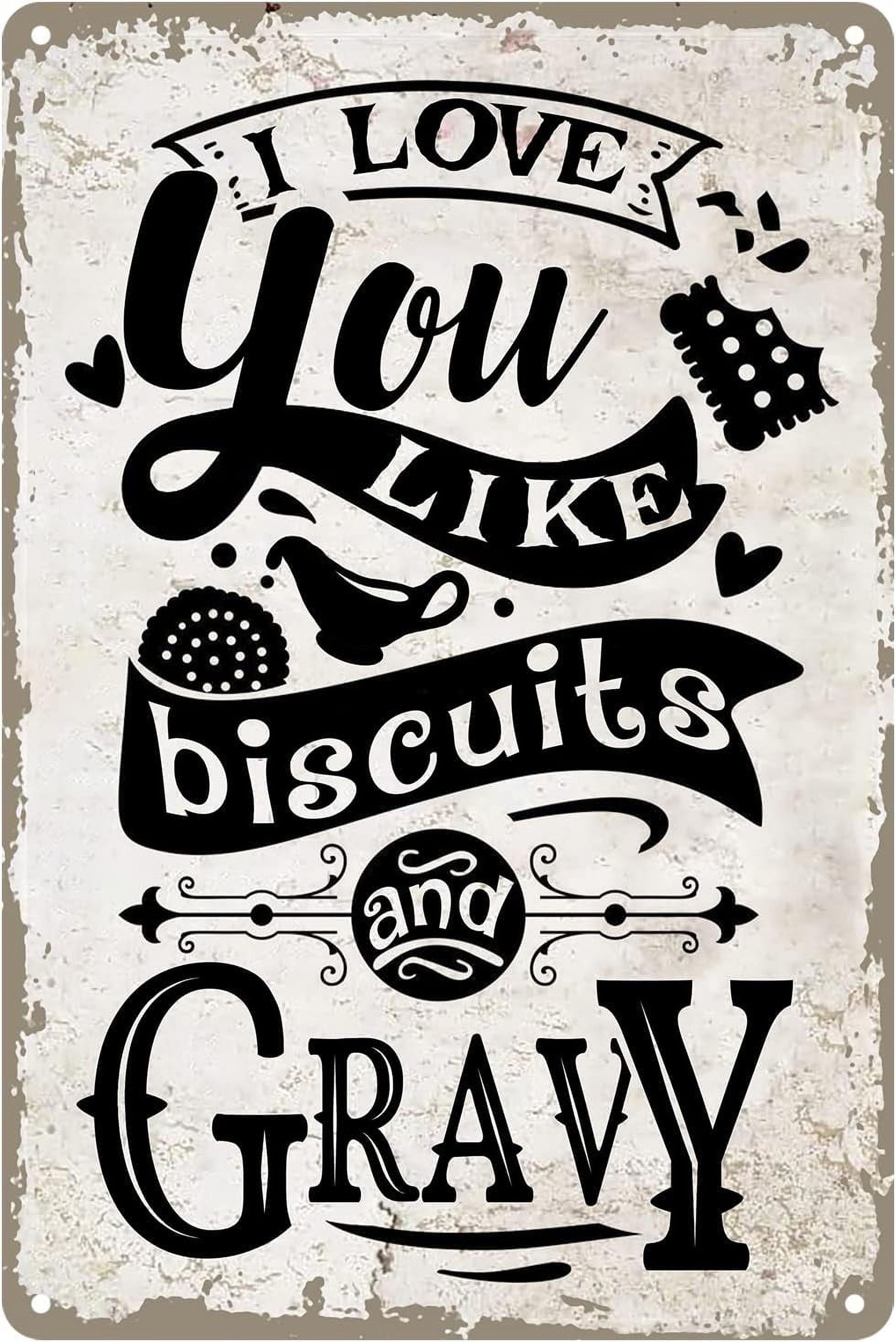 Funny Kitchen Quote Metal Tin Sign Wall Decor Retro I Love You Like ...