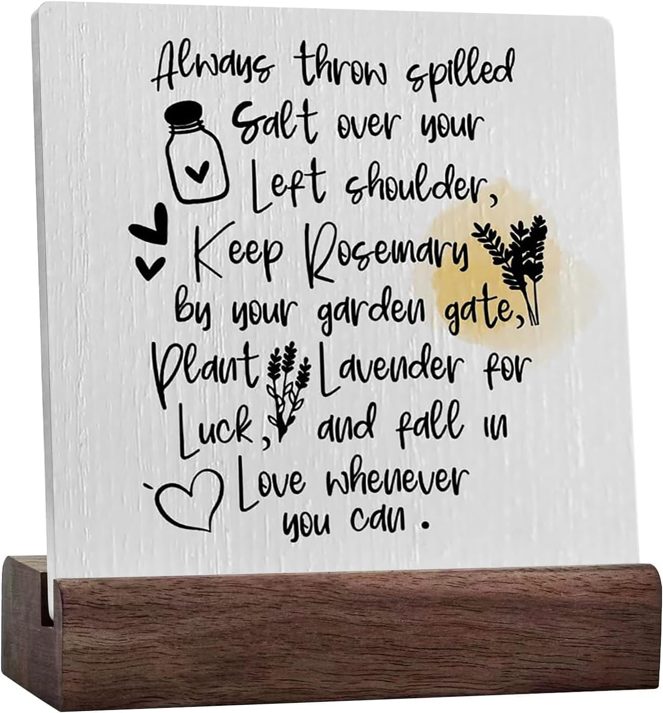 Funny Kitchen Sign Country Kitchen Decor Rustic Desk Decor Ceramic ...