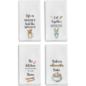 Cute Kitchen Towels Set Inspirational Dish Towels Fun Sayings Flour ...