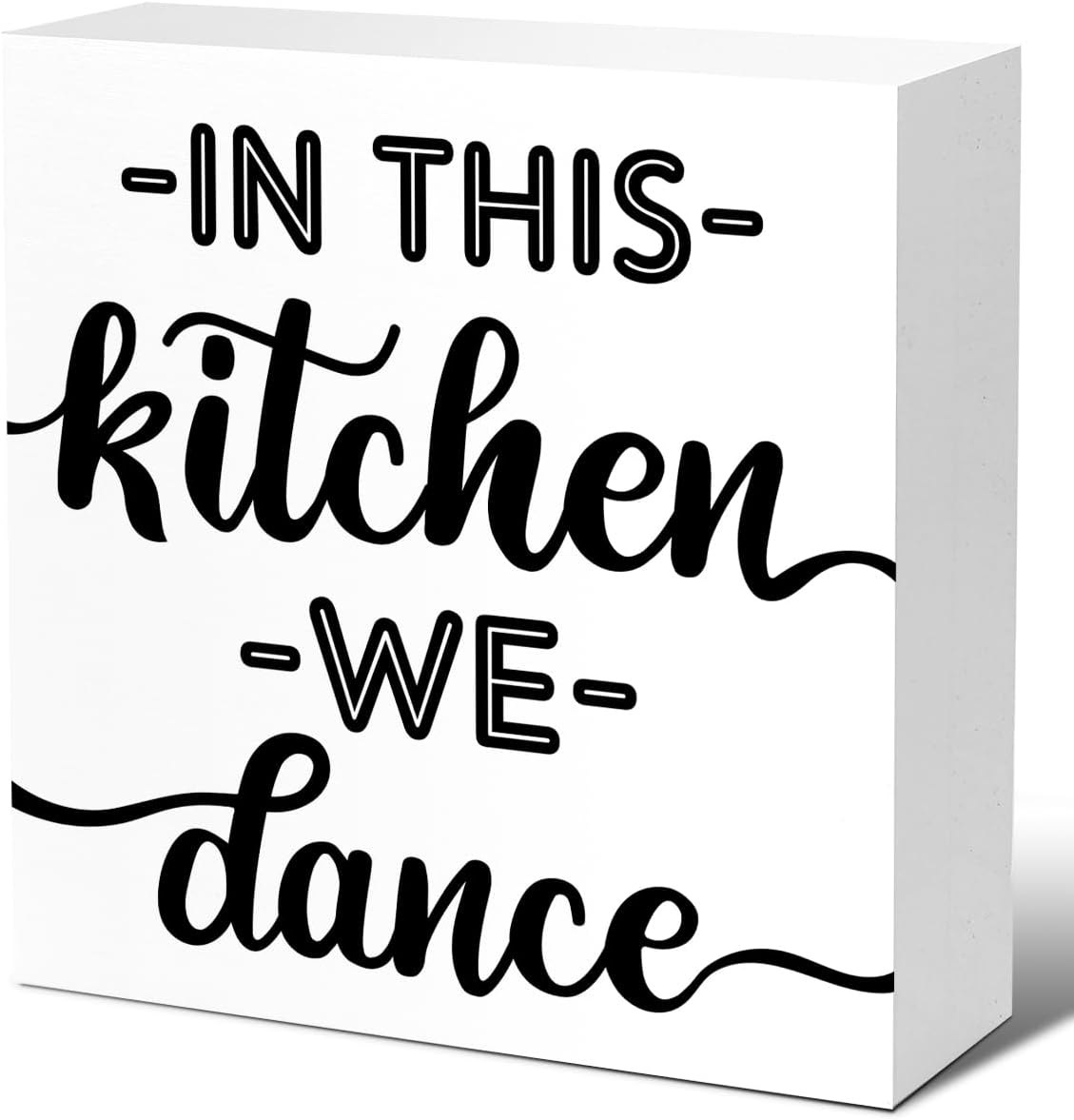 Funny Kitchen Wood Block Signs Bless the Food Before Us Wooden Box Sign ...