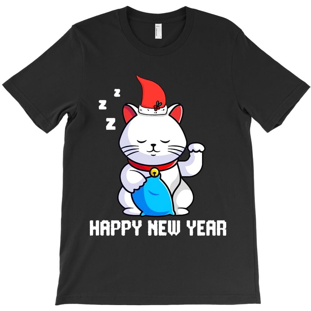 Funny Kitty Cat With St. Nick Hat Xmas Holiday Graphic H34633 Unisex T ...