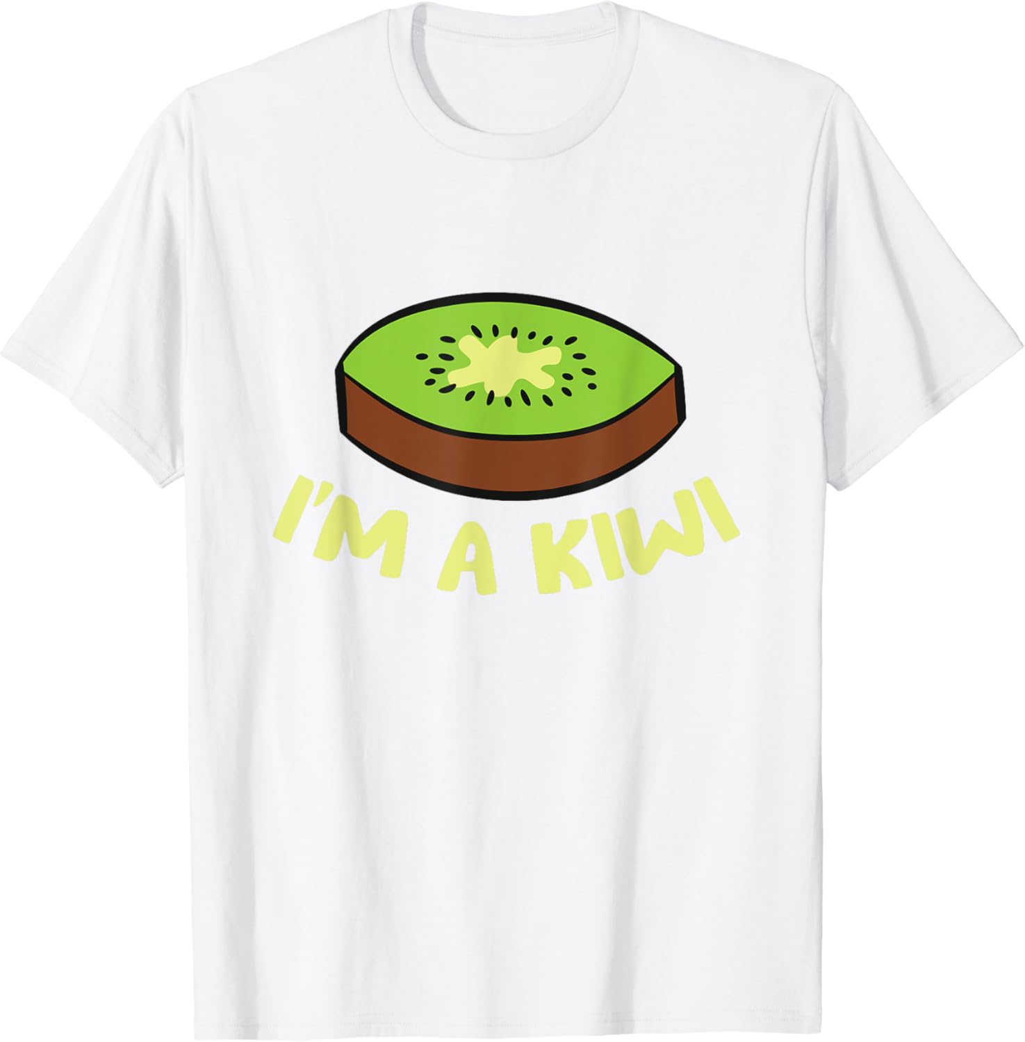 Funny Kiwi Costume Love Kiwi Fruits I'm A Kiwi T-Shirt100% cotton ...