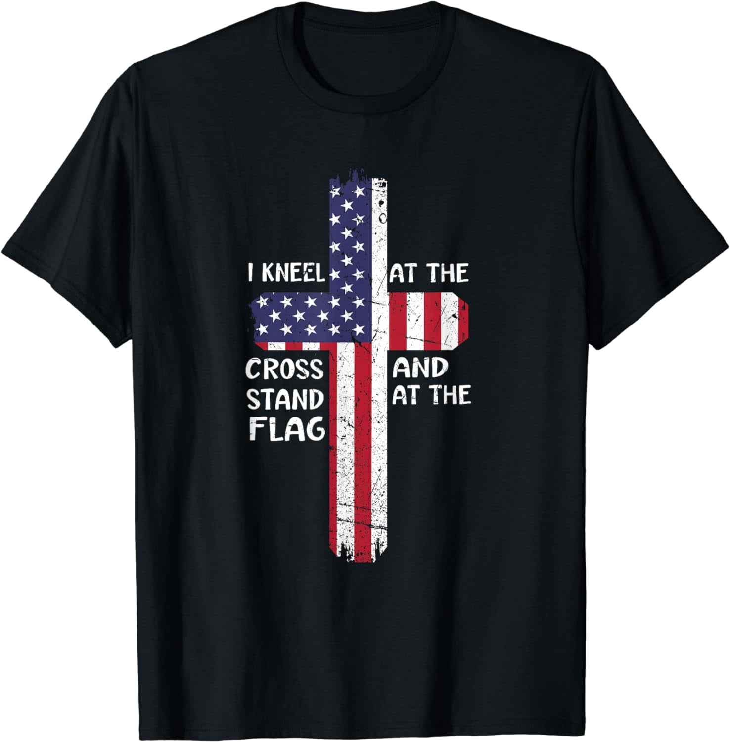 Funny Kneel Cross At The Cross Memorial Day Never Forget Veteran T ...