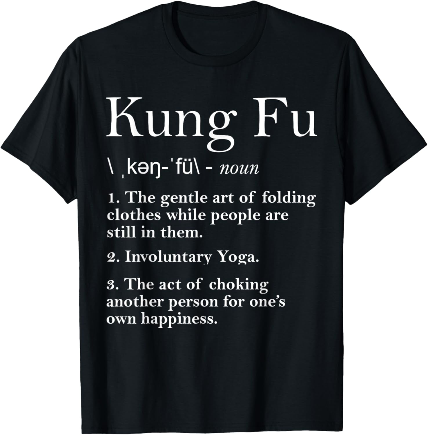 Funny Kung Fu Men Kids Apparel, Cool Kung Fu Definition T-Shirt ...