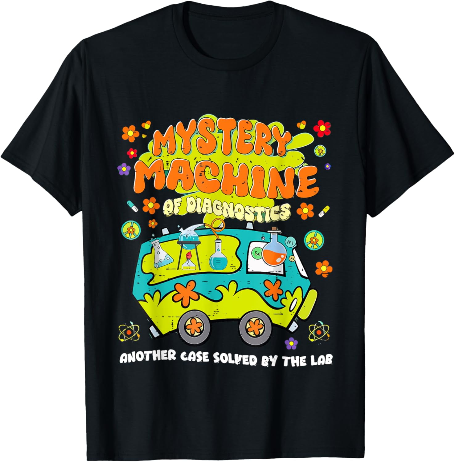 Funny Lab Week 2025 Retro Mystery Machine Of Diagnostics T-Shirt Unisex ...