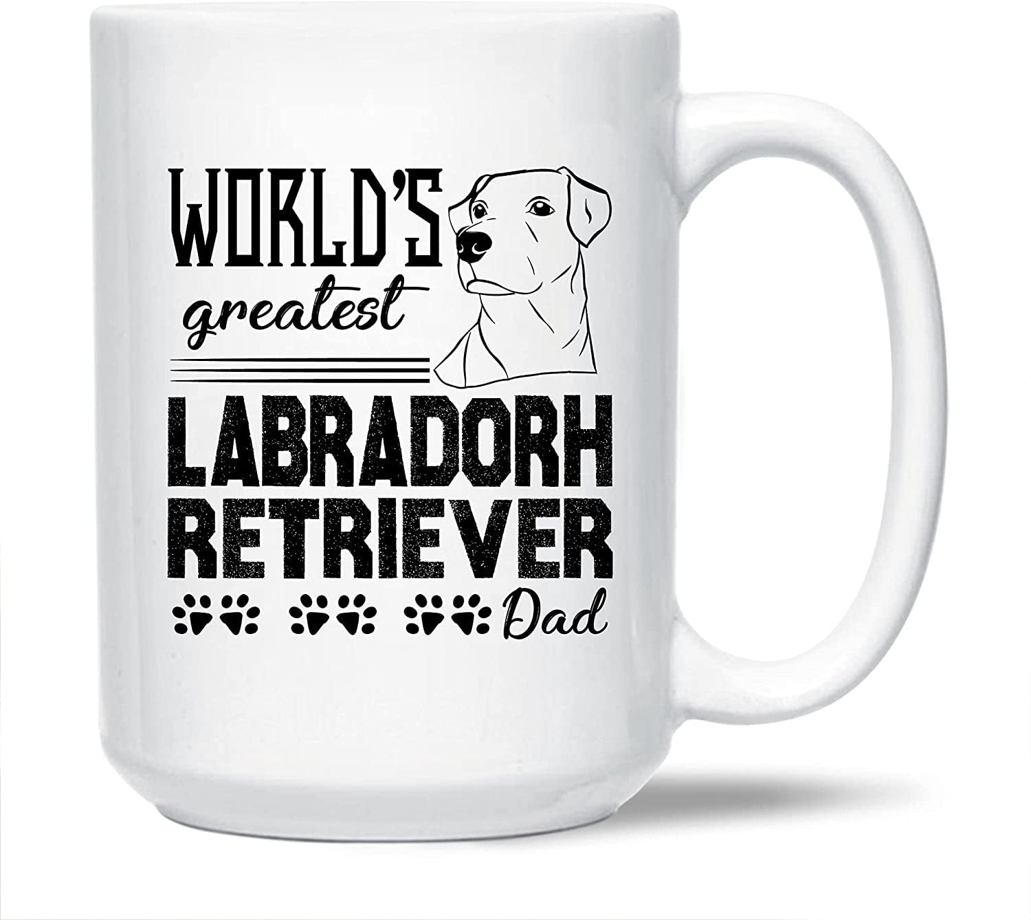 Funny Labrador Retriever Coffee Mug Handle, Unique Labrador Retriever ...