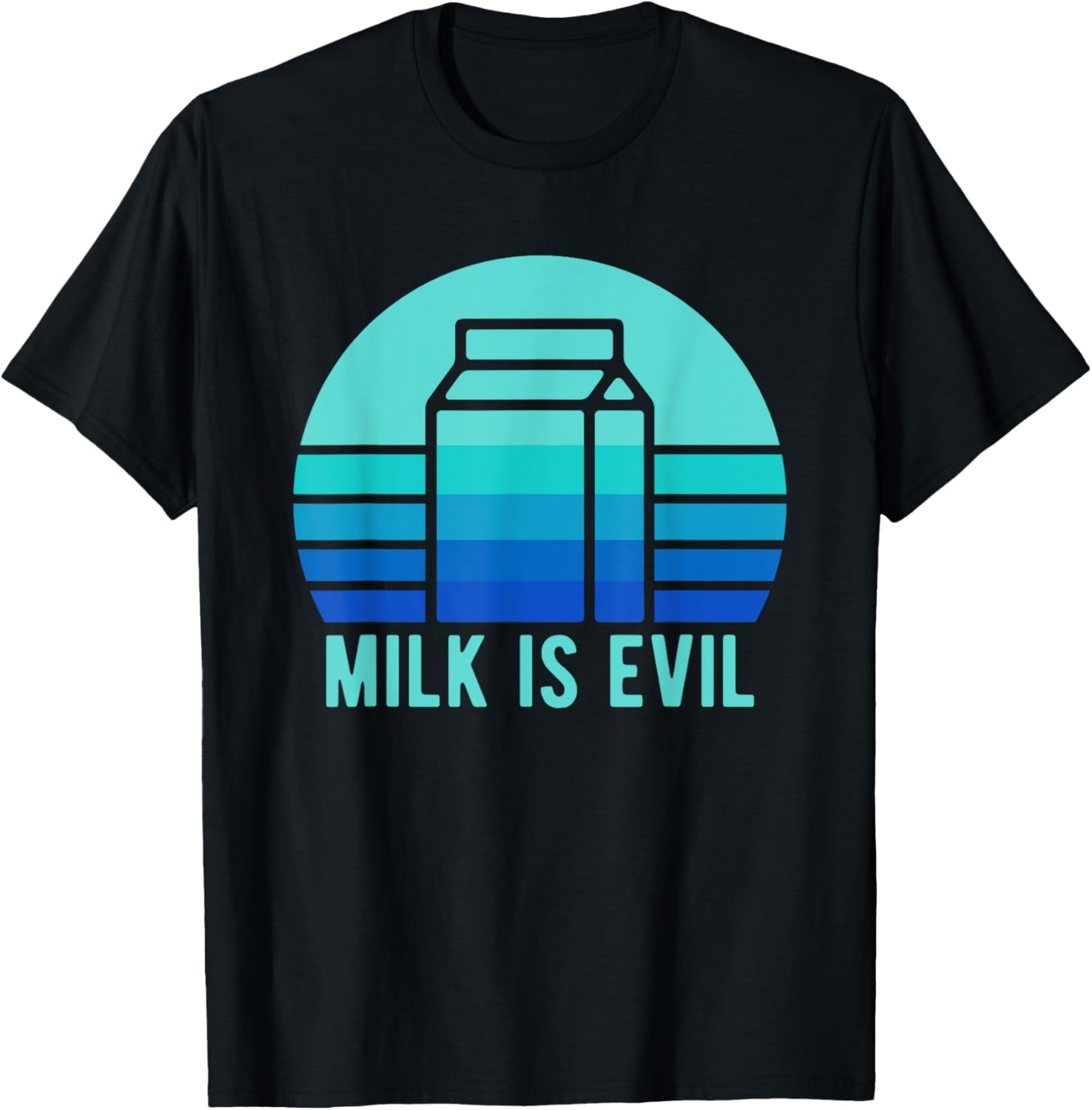 Funny Lactose Intolerant Vintage Milk Dairy Is Evil T-Shirt - Walmart.com