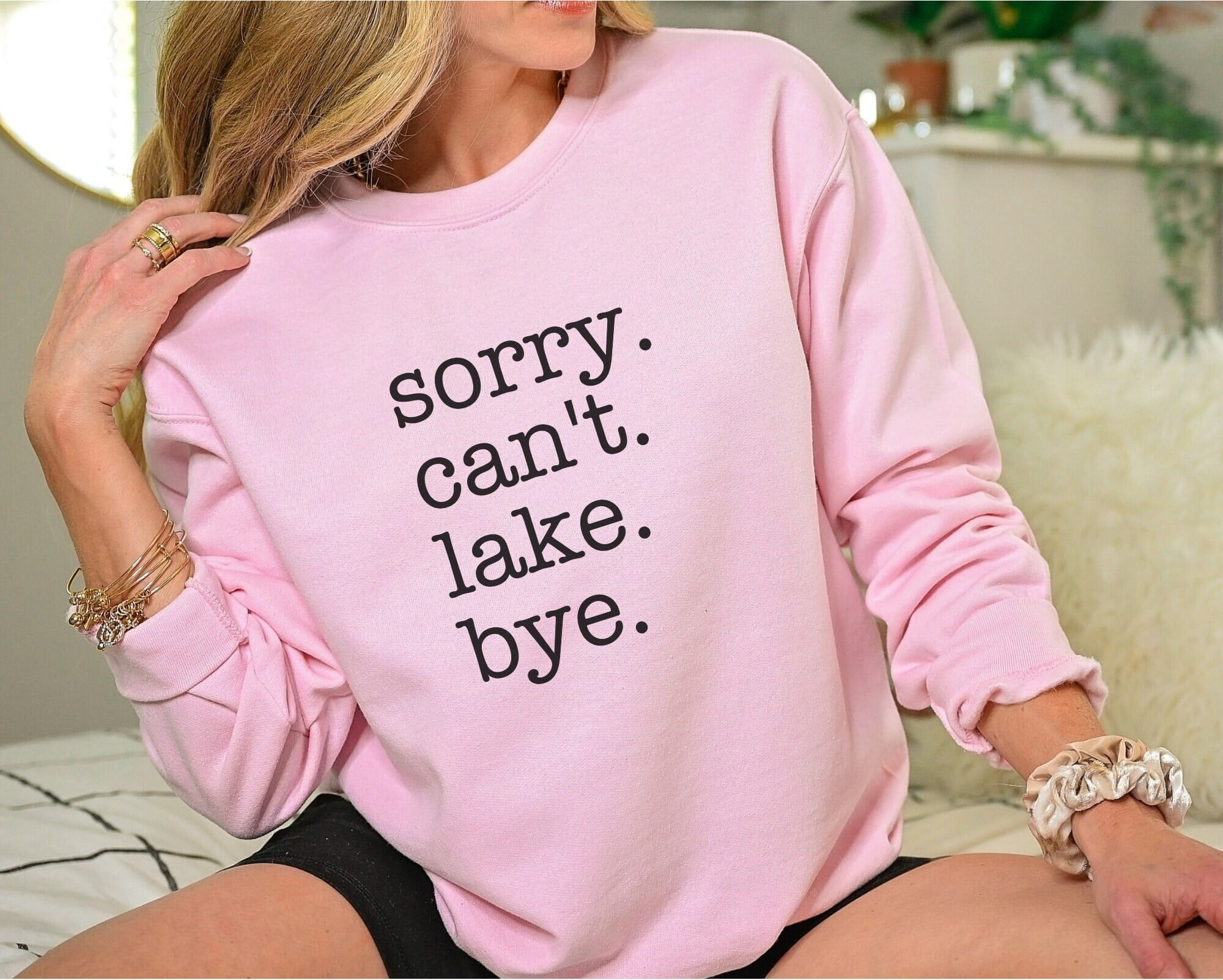 Funny Lake T-Shirt, Sorry Cant Lake Bye T-Shirt, Lake Crewneck, Lake T ...